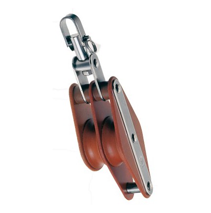 HYE tufnol block double with swivel and becket